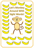 Editable Monkey Sight Word Wall Display – Sunlight Learning